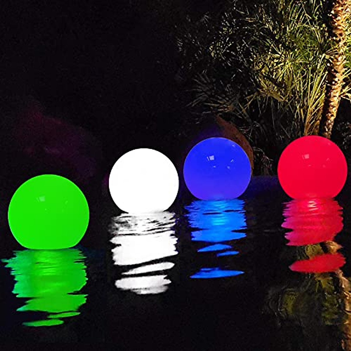 Solar Pool Lights - Color Changing LED Floating Orbs