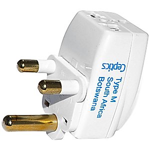 Ceptics 3 Outlet Travel Adapter Plug Type M for South Africa