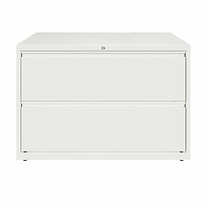 Hirsh 42-in Wide HL10000 Series 2 Drawer Metal Lateral File Cabinet White