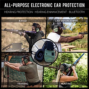 ISOtunes Sport DEFY Slim Earmuffs: Bluetooth Hearing Protection for Shooting