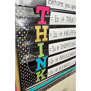 Teacher Created Resources Chalkboard Brights Bold Block 3" Letters (TCR3881)