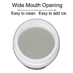 Rolling Sands 20 Ounce Sports Water Bottles 6 Pack, BPA-Free, Made In USA, Dishwasher Safe, White Bottles/Variety