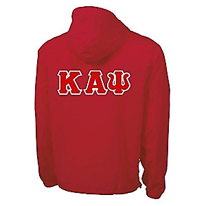 Kappa Alpha Psi Tackle Twill Lettered Pack N Go Pullover 2X-Large Red