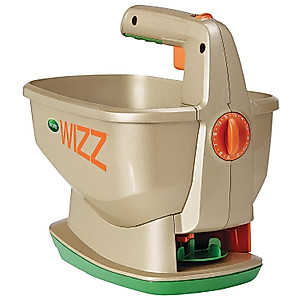 Scotts Wizz Spreader - Handheld Power Spreader, Use Year-Round, Covers Up to 2,500 sq. ft., Brown