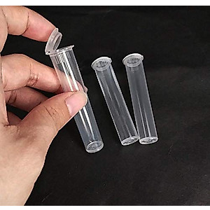 72mm Child Resistant Pop Top Cartridge Tubes Clear 1mL 0.5mL (1000 Pack)