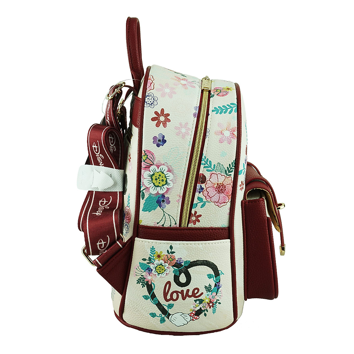 Wondapop Disney Mickey and Minnie Mouse 11" Vegan Leather Fashion Mini Backpack