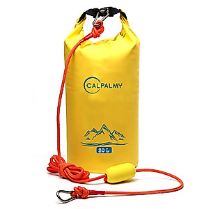 CALPALMY 2-in-1 Sand Anchor for Small Boats, Power Watercrafts, Canoes and Kayaks | Waterproof Dry Bag for Hiking, Camping, Water Sports, Kayaking, Boating, Surfing and Tubing