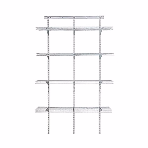 ClosetMaid 2845 ShelfTrack 4ft. Pantry Organizer Kit, White