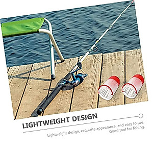 GAFOKI 60pcs Bait Feeders Tool Holder Badminton Cages White Accessory for Tackle Practical Feeding Basket Feeder Tools Crab Tackles Cage Fish Outdoor Shape Thrower Lure Fishing