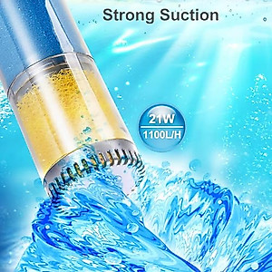 Weipro Fish Tank Filter with Pump - Submersible Power Filter for Aquariums & Ponds (70-150gallon & Height 20inch)