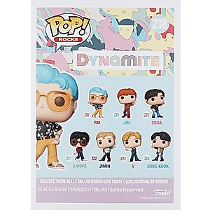 BTS - Dynamite - RM Funko Pop! Vinyl Figure (Bundled with Compatible Pop Box Protector Case), Multicolored, (3.75 inches)