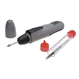 The Beadsmith Motorized Bead Reamer – Cordless: 2 AA Batteries – Included 3 Diamond Points – Use on Glass, Ceramic or Stone – Tools for Opening & Enlarging Holes & Softening & Smoothing Rough Edges