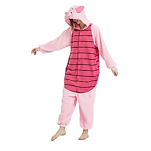 ECOCNACH Animal Onesie Adult Unisex One-Piece Pajamas Cosplay Costume For Men Women