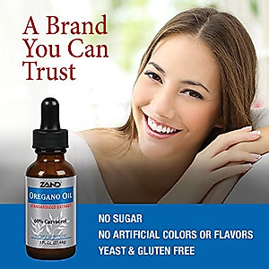 ZAND Oregano Oil Immune Support Formula | Standardized to Contain 60% Carvacrol | Topical & Internal Use, 1oz, 274 Servings