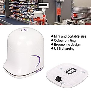 Portable Wireless Printer Mini Handheld Printer Color Printing, USB Travel Printer Pocket Printer Support APP Edit Any Print Pattern For DIY Tshirt,Mobile Phone Cases, Laptop Case,Number,Label, Patter