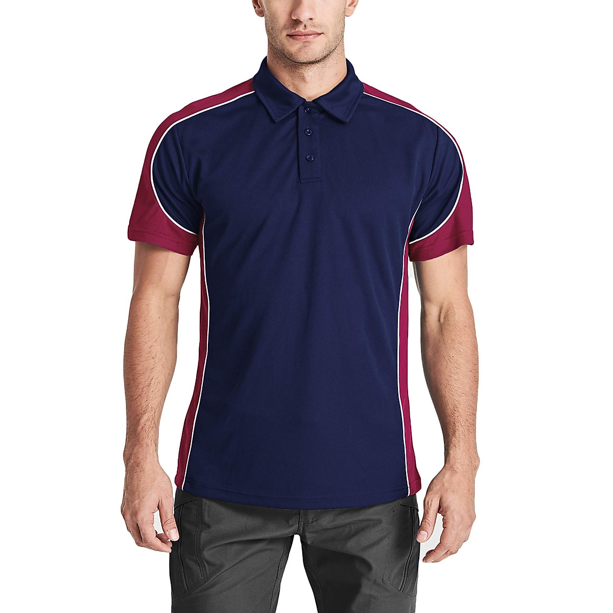 Mens Golf Polo Shirt Short Sleeve Performance Shirt Quick Dry Shirt Men Casual Shirt Polo Shirts for Men T Shirts Golf Shirts Fishing Shirts Work Shirts for Men