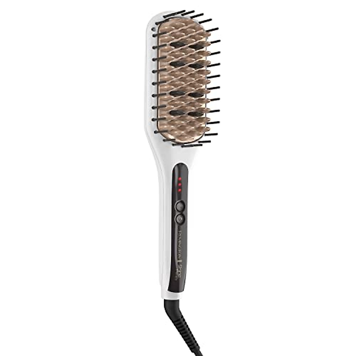 REMINGTON SHINE THERAPY Argan Oil & Keratin Infused Straightening Brush / Heated Styling Brush / Paddle Brush
