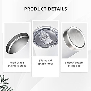 Colorful tree Tumbler with Lid and Straw 20oz Stainless Steel Car Cup for Hot and Cold Drinks, Double Wall Insulated Travel Coffee Mug Reusable Drink Thermos Cup Birthday Gifts