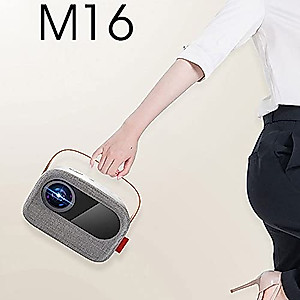 FZZDP LCD Projector 1080P 4500 Lumens Compatible No Screen TV Mini Dormitory Student Home Theater Wall Projection Bedroom