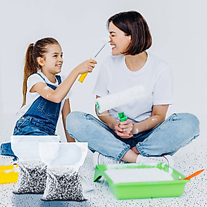 Timtin 1400 G/ 3.08 Lb Blend Color Chips Concrete Floor Coatings Decorative Paint Flakes for Walls Garage Floor Paint Interior Exterior Floors (Black, White, Gray)