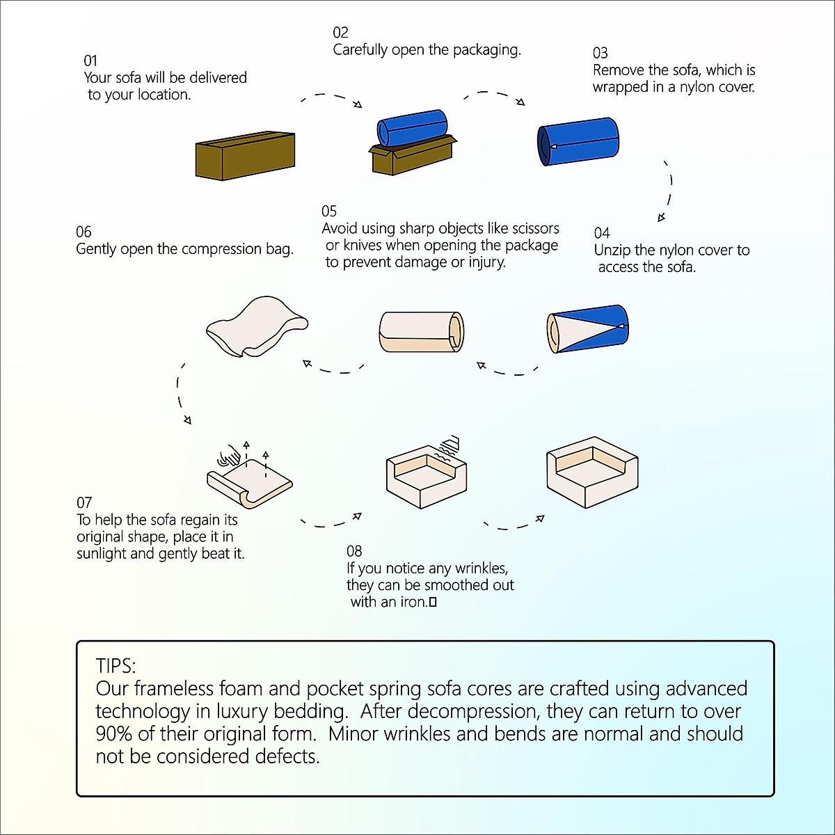 BAMOOLI 105'' Modular Sectional Couch, Modern L-Shape Sectional Sofa with Chaise Lounge, Comfy Lambswool Fabric Corner Sofa Couch, Upholstered 4 Seater Couch for Living Room, Bedroom, Apartment, Beige