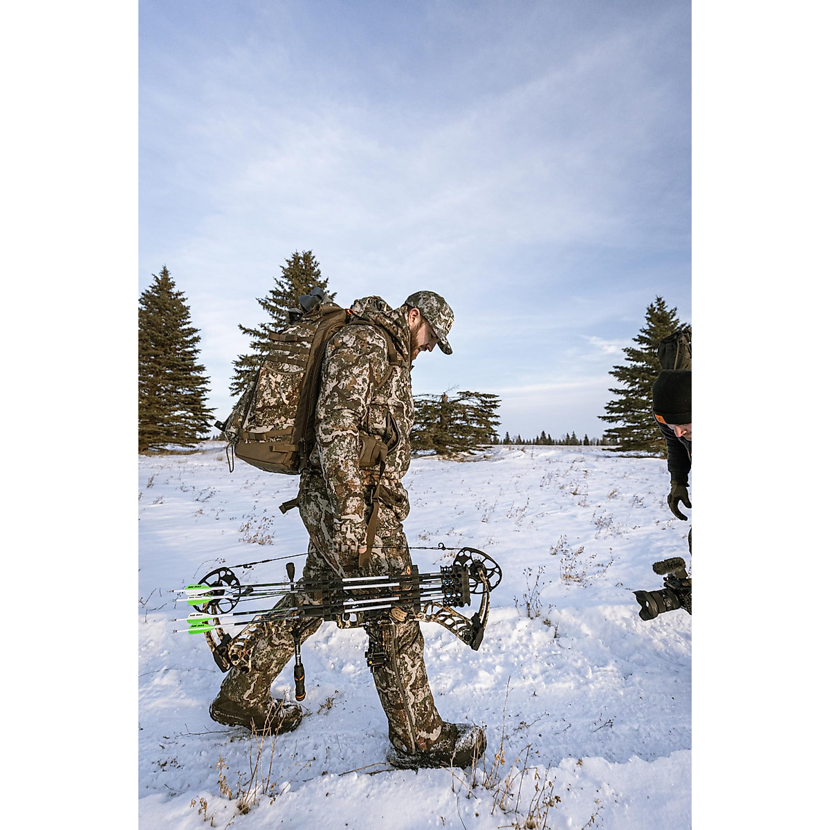 First Lite Sanctuary 2.0 Insulated Jacket - Fleece Hooded Windproof Camo Hunting Coat - First Lite Specter - Medium