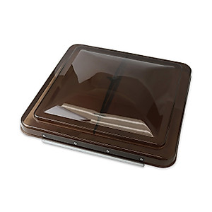 Leisure Coachworks 14 Inch RV Roof Vent Cover Universal Replacement Vent Lid Smoked for Camper Trailer Motorhome (Smoked 1-Pack)