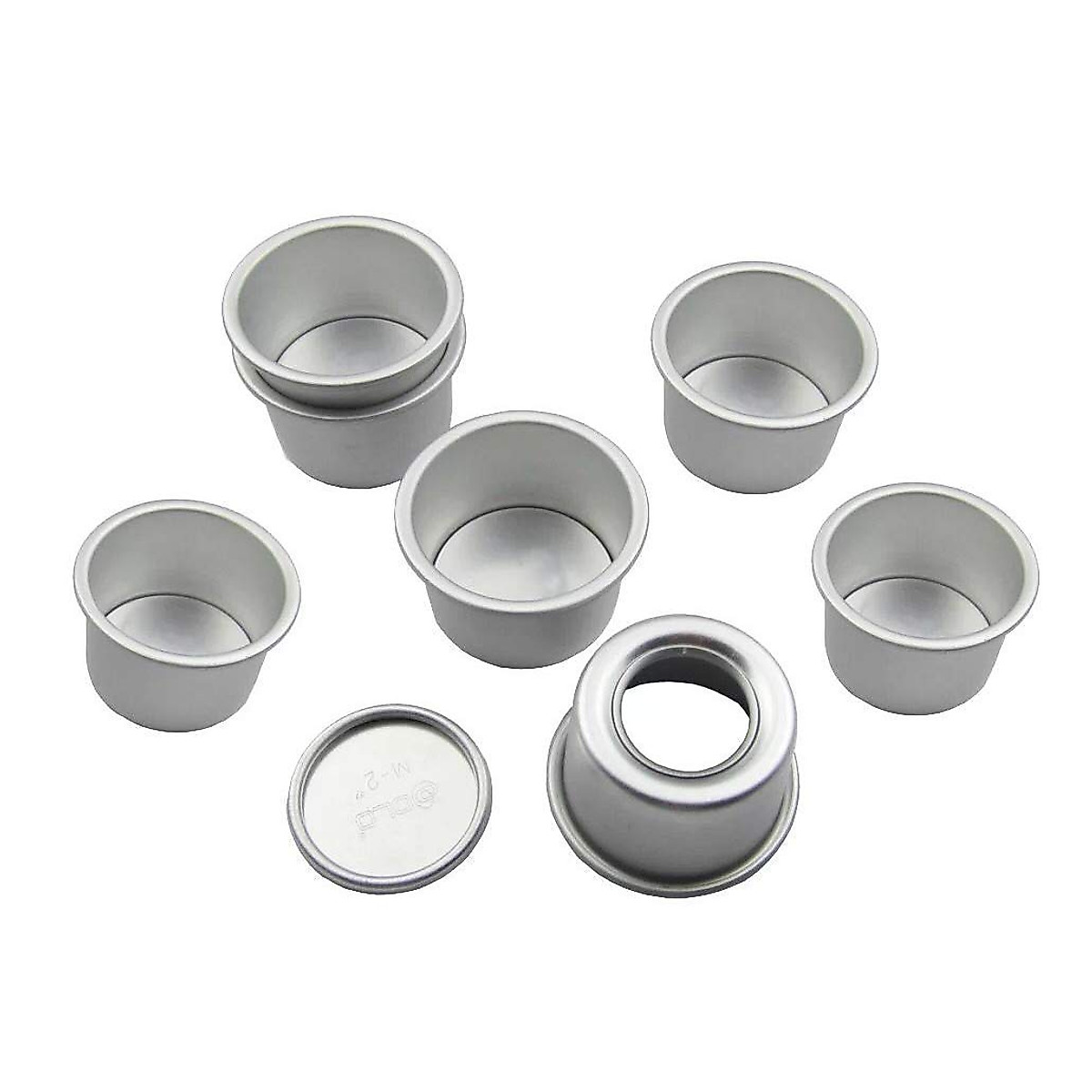 Astra Gourmet Perfect Performance Aluminium Mini Round Cheesecake Pan Cupcake Pan Muffin Pan, Perfect for Indivdiual Desserts, Set of 10