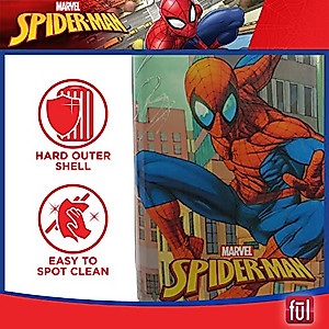 FUL Marvel Spider-Man Kids Rolling Luggage, Hardshell Carry On Suitcase with Wheels, Pastel