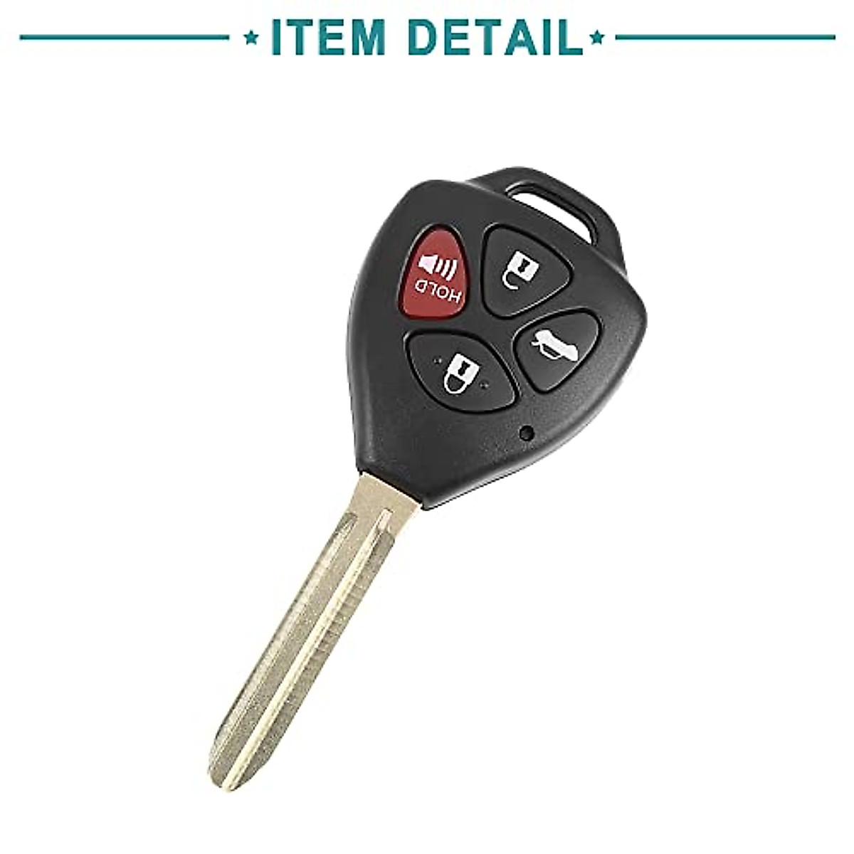 ACROPIX 315Mhz Keyless Entry Remote Fit for Toyota Corolla - Pack of 1 Black