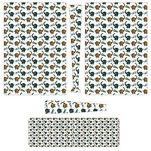 Pattern with Elephants Full Protective Skin Cover Design Wrap Decal Sticker Compatible with PS5 Digital Edition Console and Controller