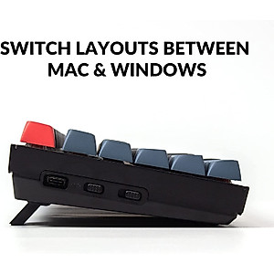 Keychron K8 Pro QMK/VIA Wireless Mechanical Keyboard, Hot-Swappable TKL Custom Programmable Macro Wired Keyboard with Gateron G Pro Brown Switch, RGB Backlit, PBT Keycaps for Mac Windows Linux