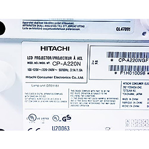 Hitachi CP-A220N Ultra Short Throw Projector HDMI XGA 2200 Lumens
