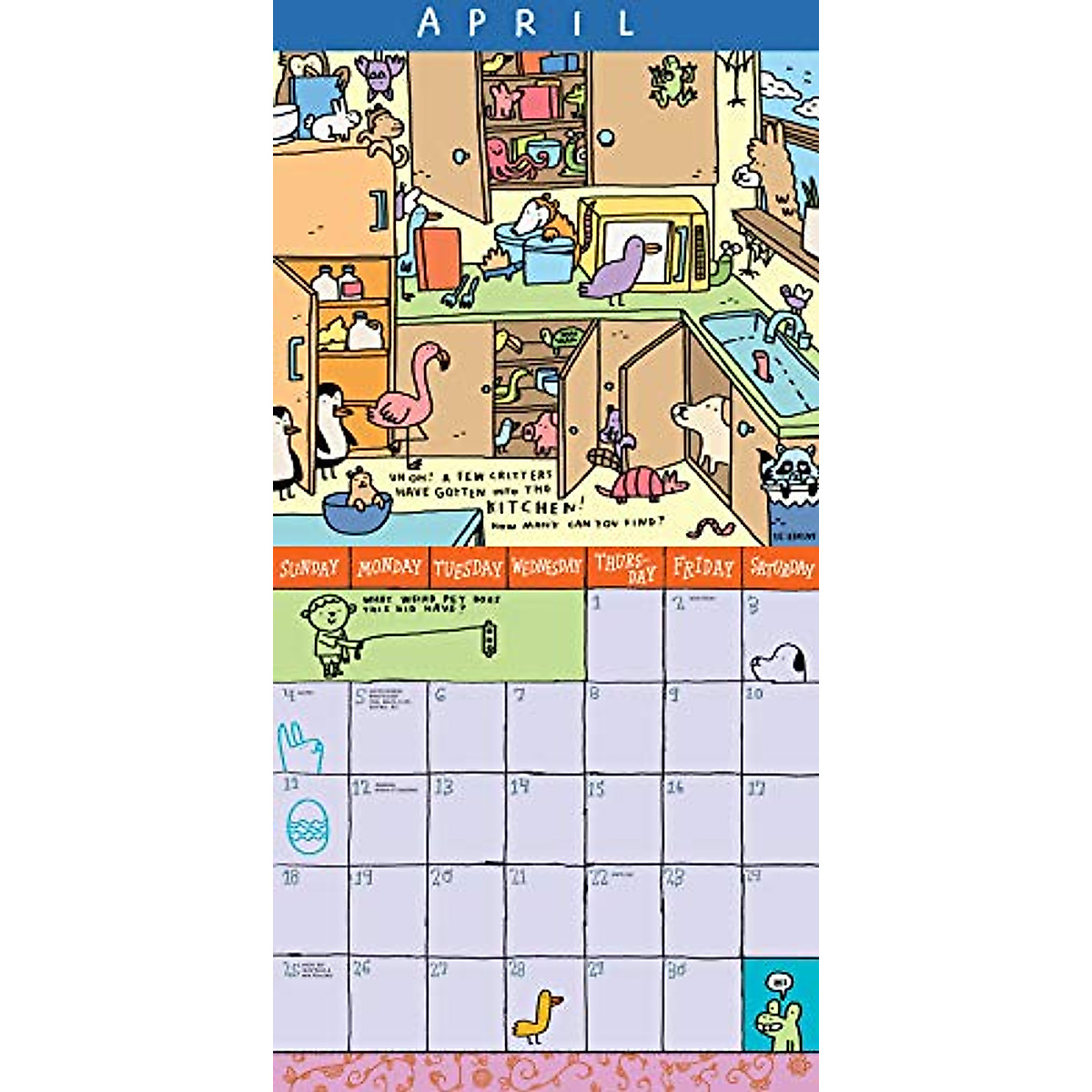 Kid's Awesome Activity Wall Calendar 2021