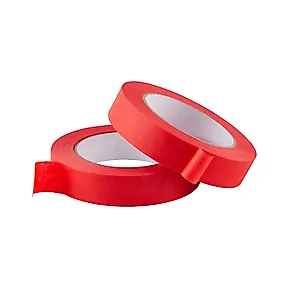 Lichamp 3 Pack Red Painters Tape 1 inch, Red Masking Tape 1 inch x 55 Yards x 3 Rolls (165 Total Yards)