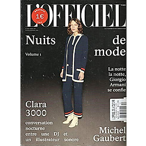 L' OFFICIEL DELA COUTURE PARIS MAGAZINE, MARS, 2017 ISSUE NO. 1012 (FRENCH LANGUAGE) (PLEASE NOTE: ALL THESE MAGAZINES ARE PET & SMOKE FREE MAGAZINES. NO ADDRESS LABEL. (SINGLE ISSUE MAGAZINE)