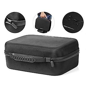 Amazon Basics Hard Shell Travel and Storage Case For Nintendo Switch & OLED Switch, Black, 12 x 4.8 x 9 Inches