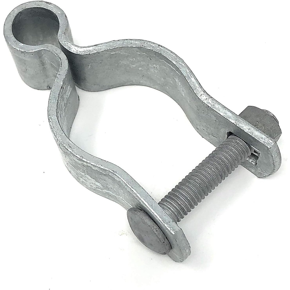 Female Gate Hinge - Galvanized, High Corrosion Resistance, Long Life Span - Perfect for Chain Link Fence and Chan Link Gate Harware - 2 Per Pack - Includes Required Carriage Bolt (1-3/8")