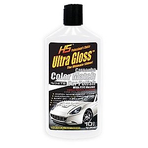 HS UltraGloss Carnauba White Color Match Car Polish with PTFE results. The Professional Choice. 10 oz.