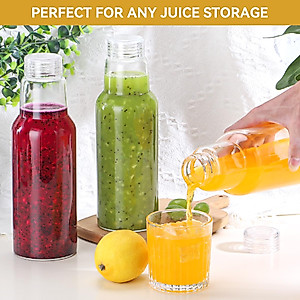 CWHHRN 34oz Glass Bottles with Lids, Glass Jars with Lids for Juice, Smoothies, Water, Milks, Beverage Storage, Clear Mason Jars with Lids for Pickles, Jams, Food Storage (2 Pack)