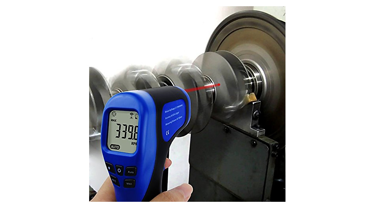 Digital LCD Tachometer - Measure RPM Safely & Accurately
