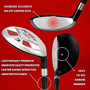 Majek Golf Senior Lady #3 Hybrid Lady Flex Right Handed New Utility L Flex Club