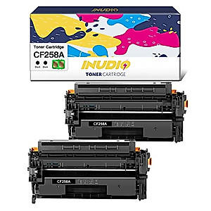 58A CF258A Toner Cartridge (with Chip) Replacement for HP 58A 58X CF258A CF258X Toner Cartridge Compatible with Laserjet Pro M404n M404dn M404dw MFP M428fdw M428dw M428fdn M404 M428 Toner (2 Black)