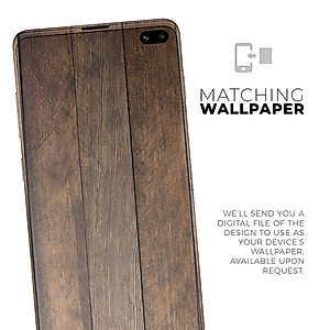 DesignSkinz Raw Wood Planks V9 Protective Vinyl Decal Wrap Skin Cover Compatible with The Samsung Galaxy S20 (Screen Trim & Back Glass Skin)