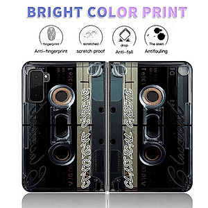 RYUITHDJP for Microsoft Surface Duo 2 Case 8.3" Classical Cassette Design for Microsoft Surface Duo 2 Phone Case Stylish Shockproof Cover