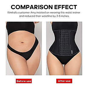 KIMIKAL Women Waist Trainer Corset Belt: Under Clothes Sport Tummy Control Long Torso Shapewear