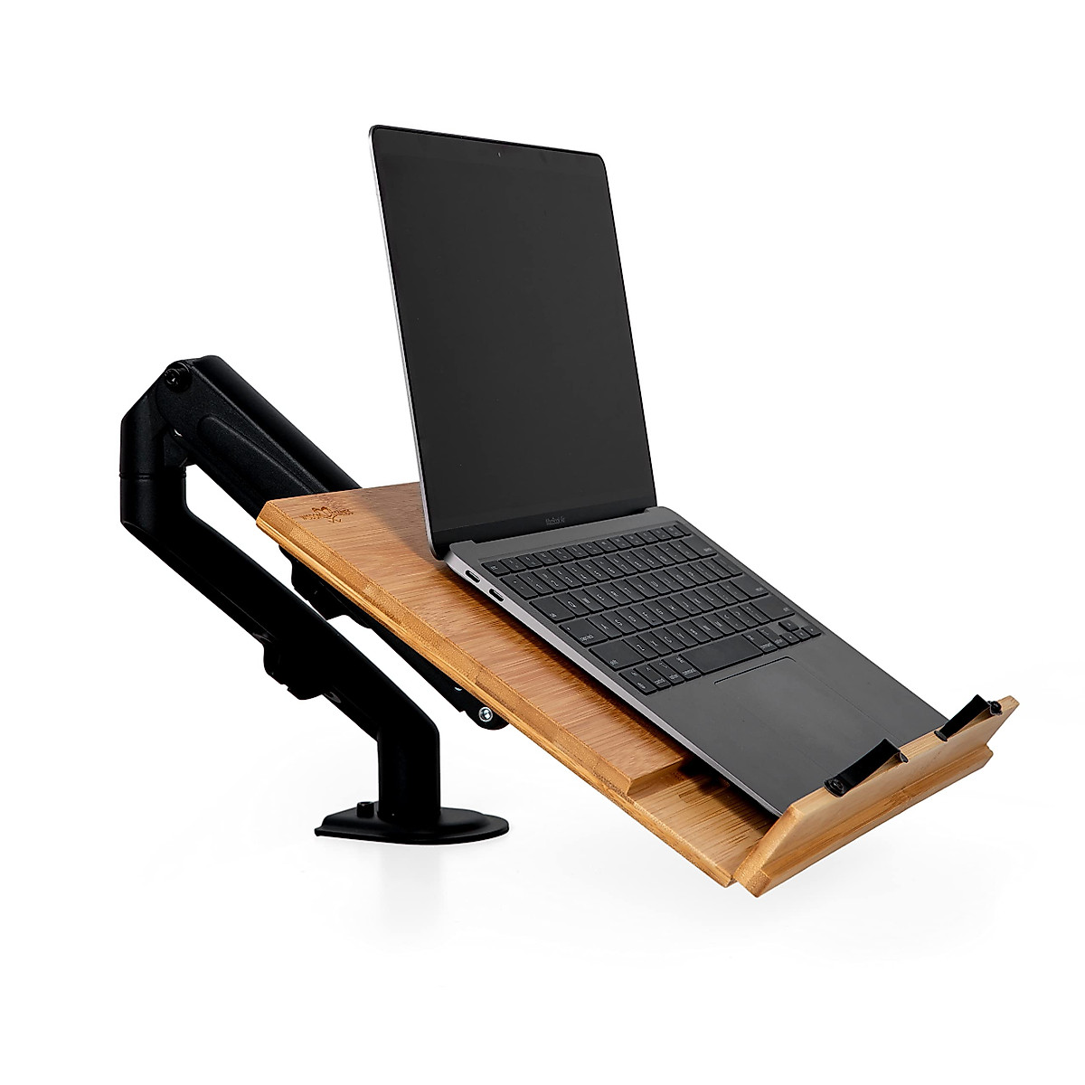 Wisdom Stands Laptop Stand & Book Stand - Highly Adjustable Computer Riser and Book Holder for Desk - for Large & Small Laptops, Books & Tablets - Up to 13 lb - Large Size 15.4 x 11 inch