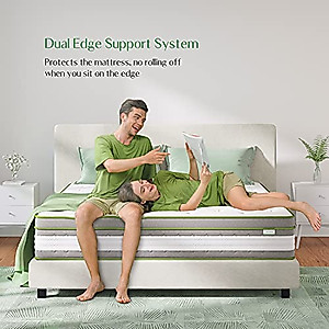 Novilla Mattress Cal King, 12 Inch Hybrid Pillow Top King California Mattress in a Box Innerspring for a Cool & Peaceful Sleep