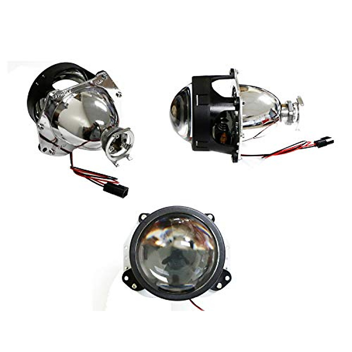 iJDMTOY 3.0-Inch H1 Bi-Xenon Projector Lens Compatible With Car Lighting Retrofit, Custom DIY Job