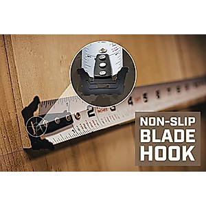 Spec Ops Tools 25-Foot Tape Measure, 1 1/8" Double-Sided Blade, Military-Grade Composite Case, 3% Donated to Veterans,